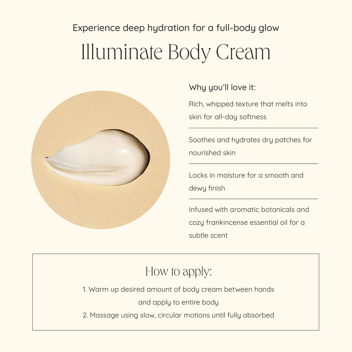 Frankincense and Geranium Illuminate Body Cream - Wildcraft